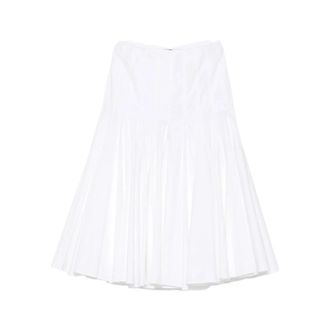 Jacquemus Plissierter A-Linien-Midi-Rock - - Skirts - Damen - Wei&szlig; - S
