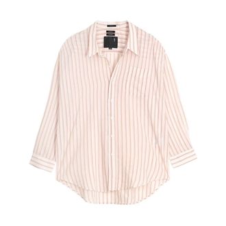 R13 Drop Neck Pintuck Shirt - - Blouses & Shirts - Damen - Rosa - XS