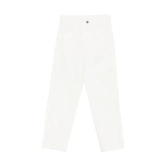 Eleventy Straight Hosen - - Trousers - Damen - Wei&szlig; - L