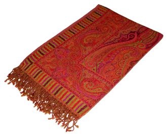 Lorenzo Cana Luxus Wolldecke Jacquard gewebt aus feinster Wolle vom Merino - Lamm Paisley Wohndecke Decke Wolle Sofadecke Kuscheldecke 140 cm x 200 cm - 9625977