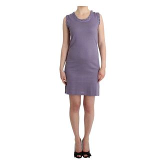 John Galliano Elegantes Lila Baumwollkleid - - Dresses - Damen - Lila - S