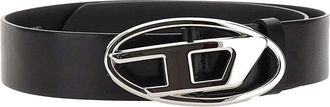 Diesel Gürtel - Oval D Logo B-1Dr W Belt - Gr. 75 - in Schwarz - für Damen