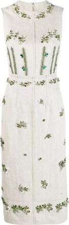 Erdem Femme, Robes, Beige, Taille: 36 FR Midi Robes