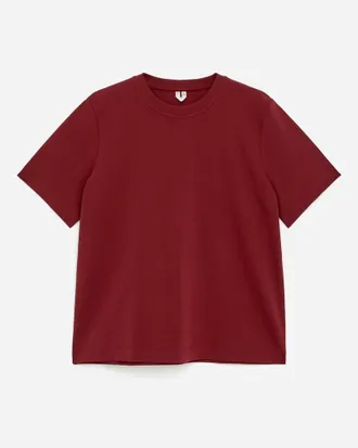 Arket PEARL Schweres T-Shirt -Rot