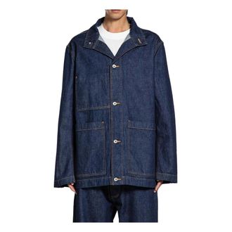 STUDIO NICHOLSON Homme, Vestes, Bleu, Taille: L District Denim Jacket