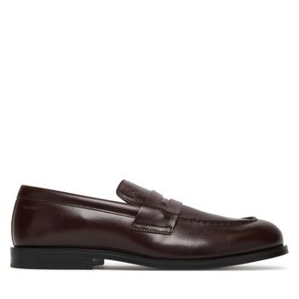 Calvin Klein Halbschuhe Calvin Klein Ess Rubber Penny Loafer Pol Lth HM0HM02025 Braun