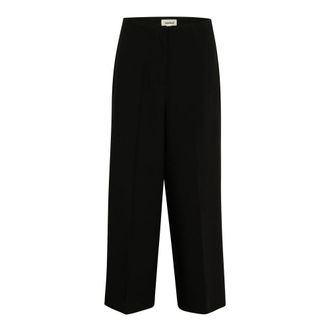 Soaked In Luxury Weite Kurze Schwarze Hose - - Trousers - Damen - Schwarzk - L