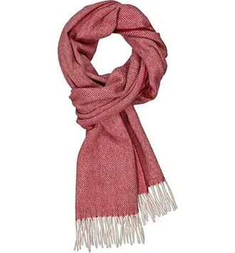 Dante Herren Schals rot Kaschmir