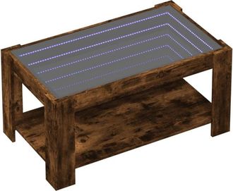 vidaXL LED-Couchtisch R&auml;uchereiche 93x53x45 cm Holzwerkstoff Vidaxl