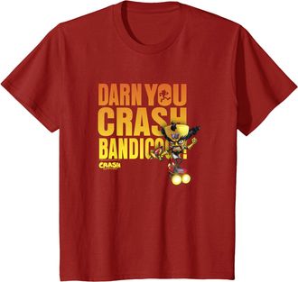 Crash Bandicoot Dr. Neo Cortex Darn You Crash Bandicoot Logo T-Shirt