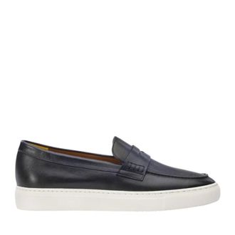 Doucal's Mocassin &agrave; double boucle - Homme - Chaussures - Bleu - Taille: 39 EU