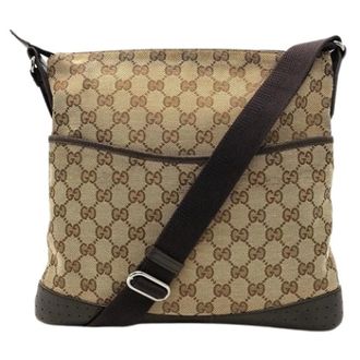 Gucci unisex, Pre-owned, Brun, Taille: ONE Size Sac bandouli&egrave;re en toile Pre-owned