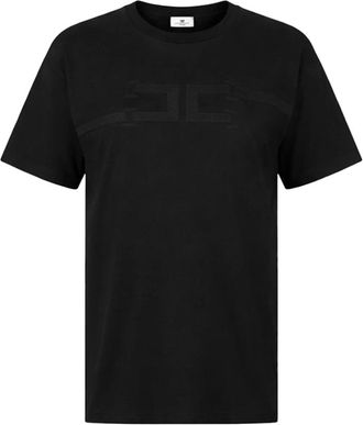 Elisabetta Franchi Femme, Tops, Noir, Taille: 44 FR Elisabetta Franchi T-shirts et Polos