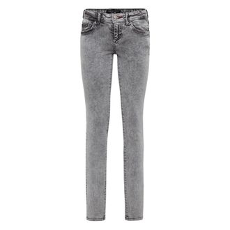 Philipp Plein Slim Fit Jeans - - Jeans - Damen - Grau - W27
