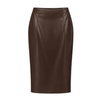Jucca Jupe crayon - Femme - Jupes - Brun - Taille: 38 FR