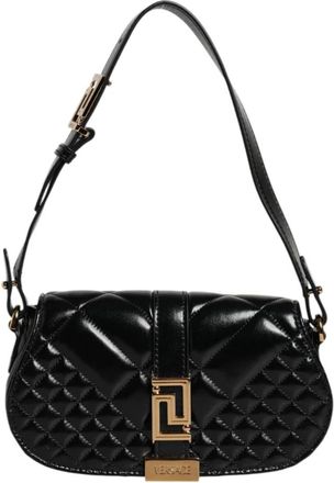 Versace Femme, Sacs, Noir, Taille: ONE Size Sac &agrave; bandouli&egrave;re matelass&eacute;