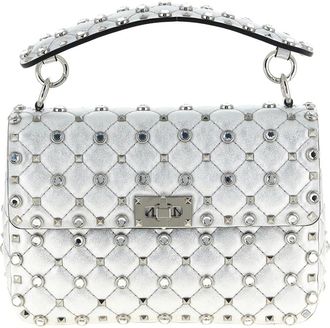 Valentino Garavani Femme, Sacs, Gris, Taille: ONE Size Rockstud Spike Shoulder Bag