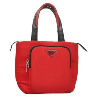 Prada Pre-owned Nylon sacs-main - Femme - Pre-owned - Rouge - Taille: ONE Size