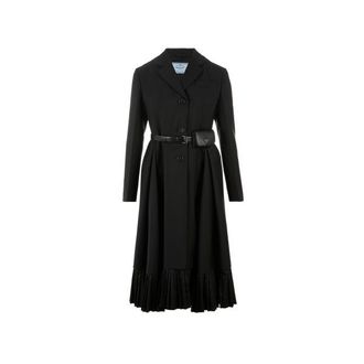 Prada Manteau en laine mohair mélangée