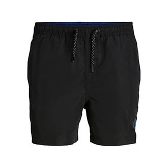 Jack & Jones Jpstfiji Jjswim Solid Sn Ps Homme Short de bain, Noir, 44 Grande taille