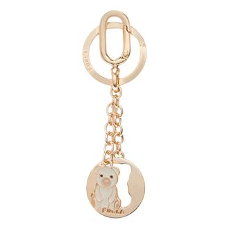 Furla Femme, Accessoires, Beige, Taille: ONE Size Crystal Keyring Bear