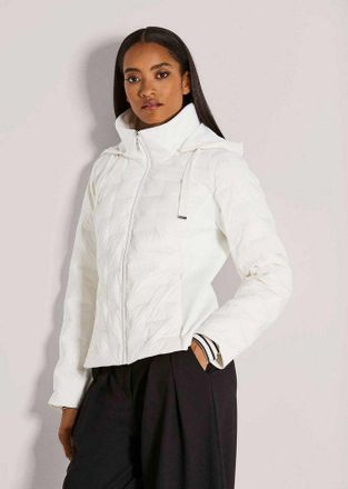 Madeleine Steppjacke Elegante Übergangsjacke für kühle Tage Stehkragen, abnehmbare Kapuze, Langarm
