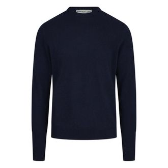 Ballantyne Pull col rond en cachemire - Homme - Pulls - Bleu - Taille: M