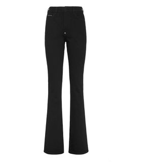 Philipp Plein Denim High Wasted Flare Skull - - Jeans - Damen - Schwarzk - W27