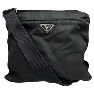 Prada Pre-owned Tessuto Nylon Schultertasche - - Pre-owned - Damen - Schwarzk - ONE SIZE