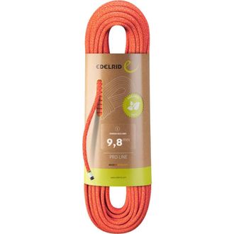 Edelrid Heron Eco Dry 9,8 Einfachseil Beige/Rot/Braun 70 m