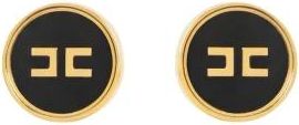 Elisabetta Franchi Femme, Accessoires, Jaune, Taille: ONE Size Earrings with Logo