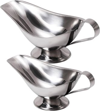 Cabilock 2-teiliges Sauciere-set Aus Edelstahl Soßenbecher Für Gewürze Dip-sauce Für Gastronomie