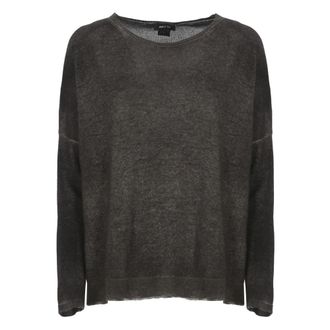 Avant Toi Grauer Kaschmirpullover Rundhalsausschnitt Lange &Auml;rmel - - Knitwear - Damen - Grau - S