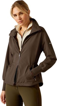 Ariat Womens Estrade Softshell Jacket Long Sleeve in Banyan Bark, Size X-Large, by Ariat