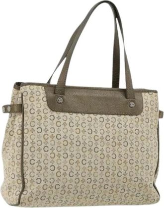 Celine Sac &agrave; main Celine Pre-owned C Macadam en toile - Femme - Pre-owned - Beige - Taille: ONE Size