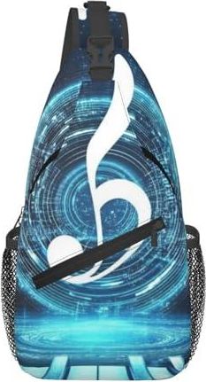 Generic Music Melody Sac &agrave; bandouli&egrave;re artistique num&eacute;rique Sac &agrave; dos de voyage pour homme Sac &agrave; dos de randonn&eacute;e