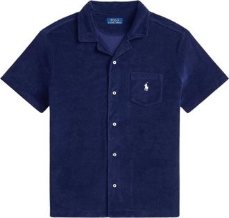 Polo Ralph Lauren Homme, Chemises, Bleu, Taille: S Terry Slim-Fit Shirt