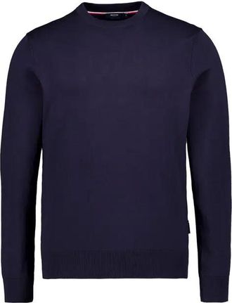Daniel Hechter Herren Pullover blau Baumwolle unifarben