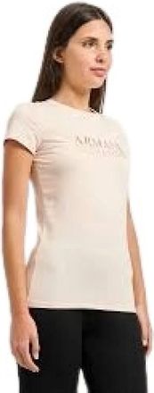 A|X Armani Exchange Femme, Tops, Rose, Taille: 44 FR Slim Fit Cotton T-shirt