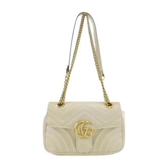 Gucci Pre-owned GG Marmont Schultertasche - - Pre-owned - Damen - Wei&szlig; - ONE SIZE