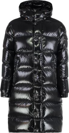 Moncler Homme, Manteaux, Noir, Taille: 4XL Long Hanoverian Jacket with Hood