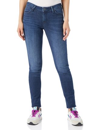 Lee Damen SCARLETT Skinny Jeans,, Blau (Dark Ely Jd), 27W / 35L