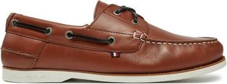 Tommy Hilfiger Halbschuhe Th Boat Shoe Core Lth FM0FM05569 Braun