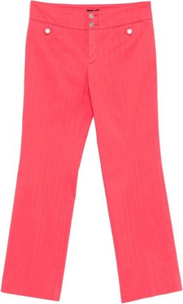 Etro Femme, Pantalons, Rouge, Taille: 40 FR Pantalon en coton et &eacute;lasthanne