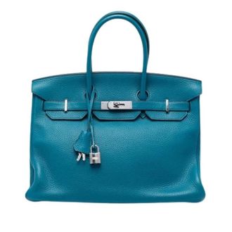 Herm&egrave;s Pre-owned Birkin 35 - - Pre-owned - Damen - Blau - ONE SIZE