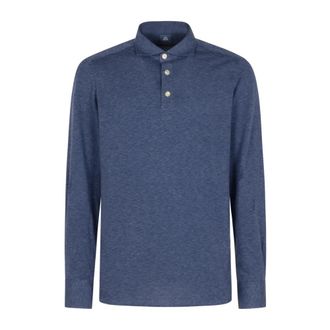 Finamore Orlando Polo Shirt - - Tops - Herren - Blau - 7XL