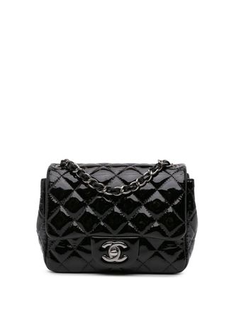 Chanel mini sac à bandoulière Single Flap (2014) - Noir