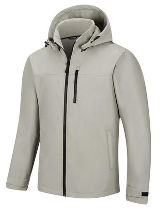 Baleaf Softshelljacke f&uuml;r Herren Wasserabweisend &Uuml;bergangsjacke Winddicht Winterjacke Fleece Gef&uuml;ttert Fahrradjacke Wanderjacke Windjacke Khaki XL