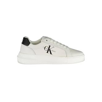 Calvin Klein Eco-Chic Wei&szlig;e Sneakers mit Kontrastdetails - - Shoes - Damen - Wei&szlig; - 40 EU