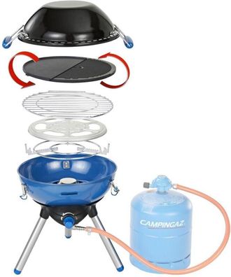 Campingaz R&eacute;chaud &agrave; gaz multi-cuisson Party Grill 400 CAMPINGAZ Livr&eacute; avec - Raccord t&eacute;tine. sac de transport